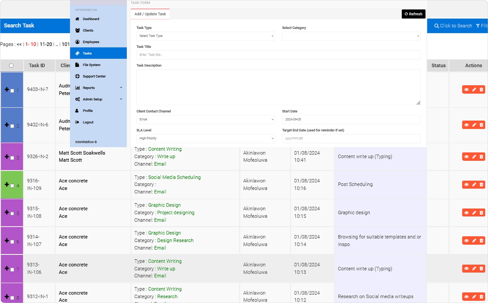 Interwebflow | Workflow Management System