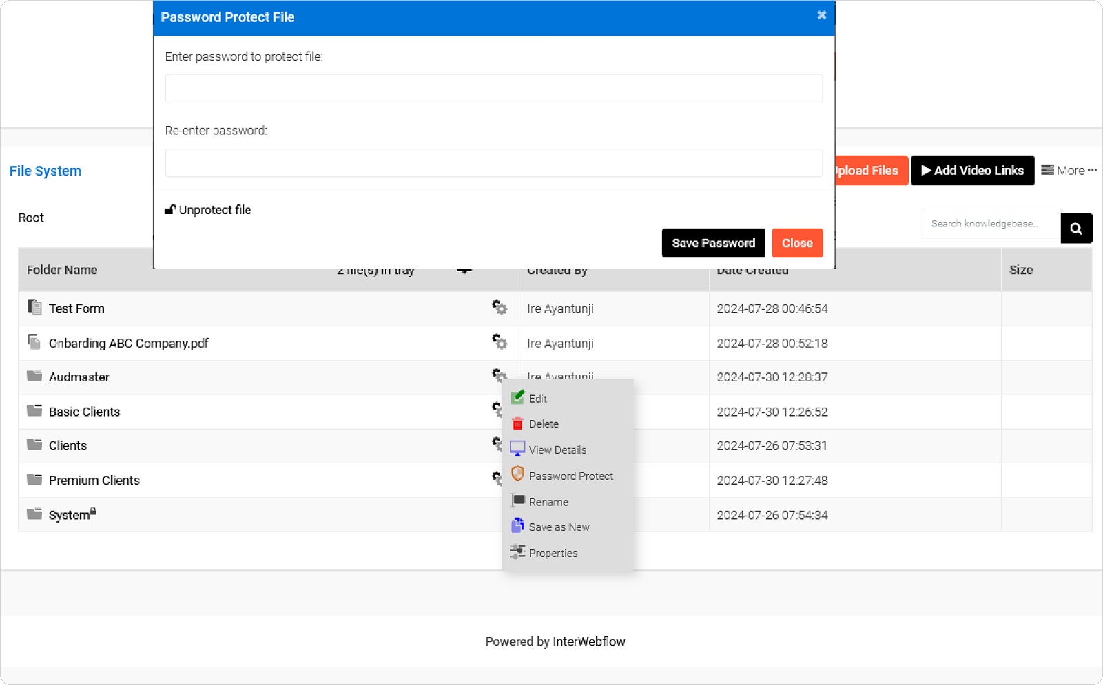 Interwebflow | Workflow Management System